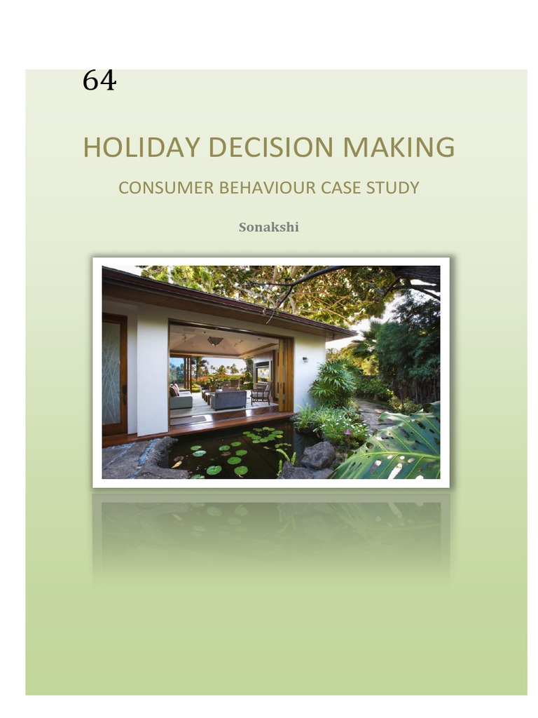 Holiday Decision-Making Models Analysis | PDF | Consumer Behaviour ...