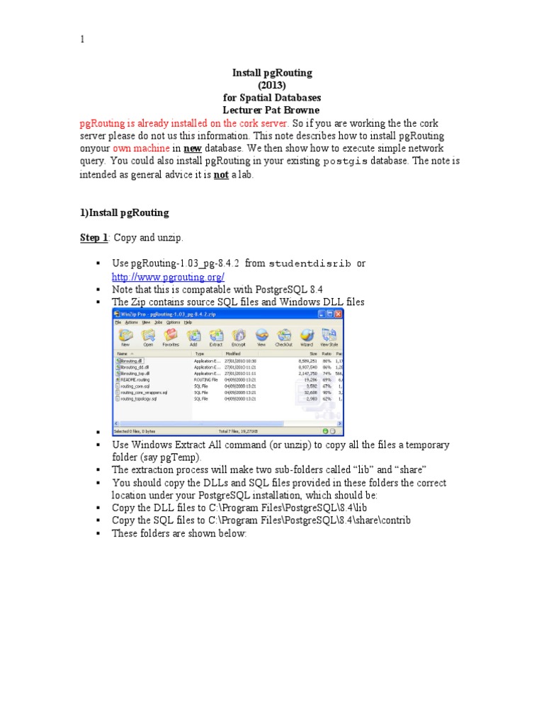 Manual PgRouting | PDF | Table (Database) | Databases