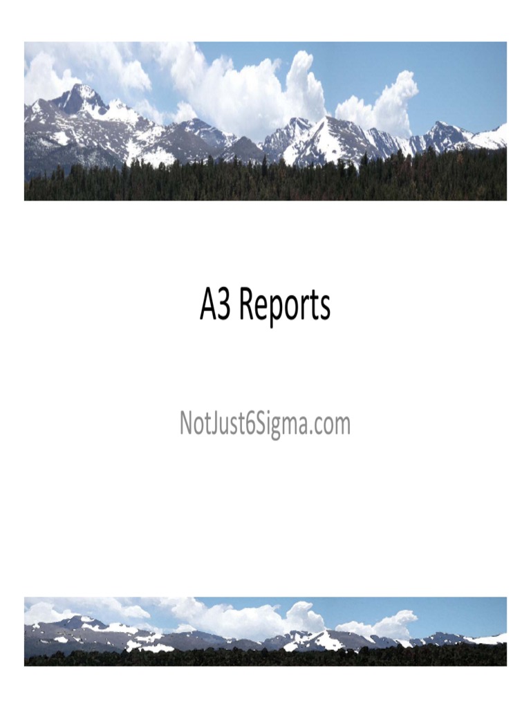 A3 Reports | PDF | Causality | Thought