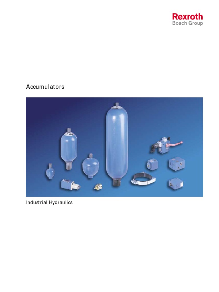 Bosch Rexroth Accumulator Overview | PDF | Pump | Valve