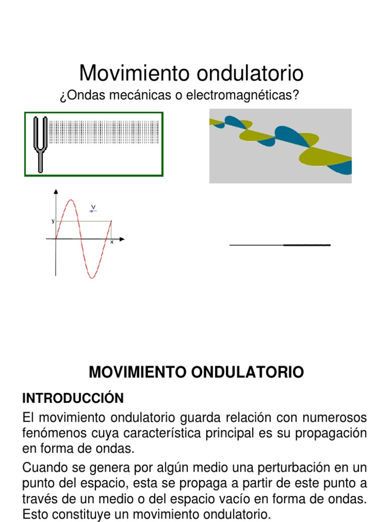 Clase 3 Ondas Mecanicas | Ondas | Movimiento (Física)