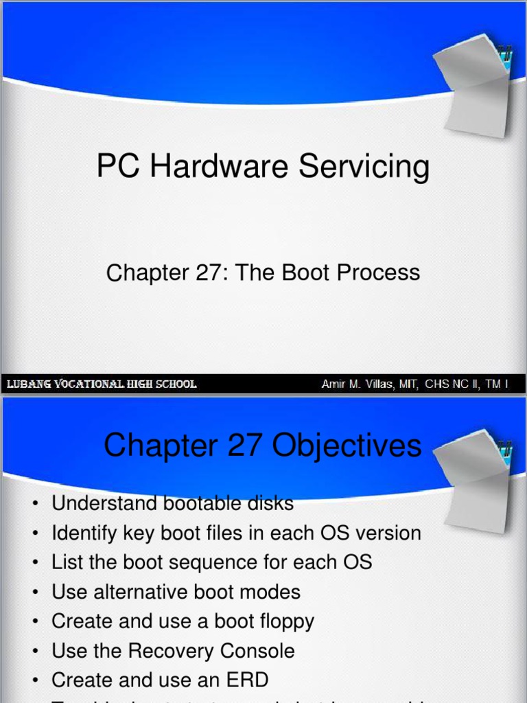 C27 The Boot Process | PDF | Booting | Windows Registry