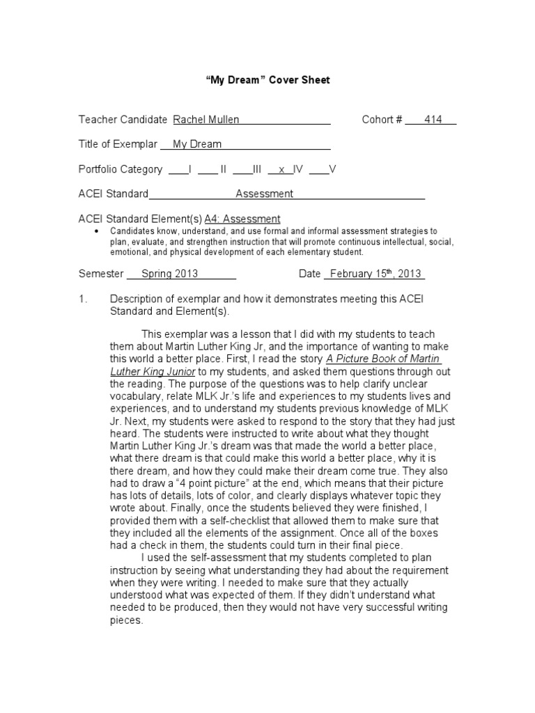 Teaching "My Dream" Lesson Plan | PDF | Education Theory | Pedagogy