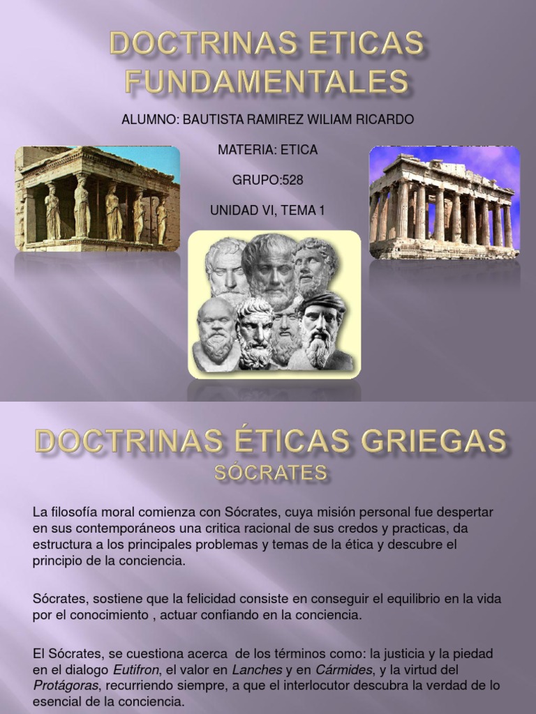 Doctrinas Eticas Fundamentales | PDF | Estoicismo | Platón