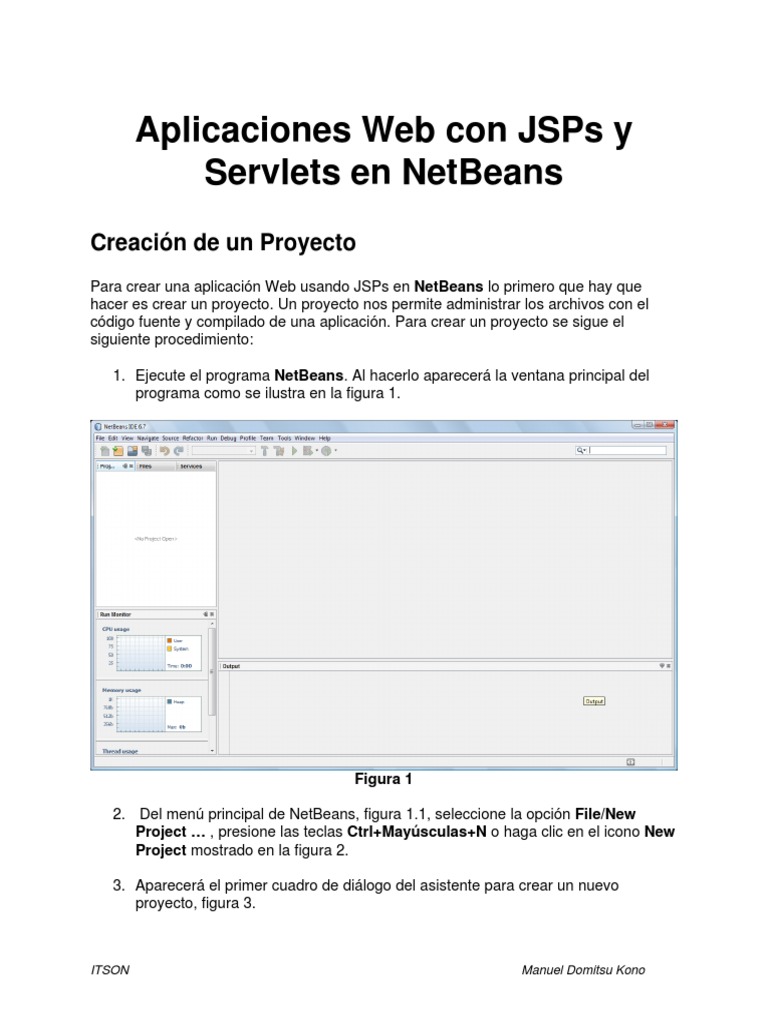 Aplicaciones Web Con JSPs y Servlets en NetBeans | PDF | Páginas del servidor Java | Script Java