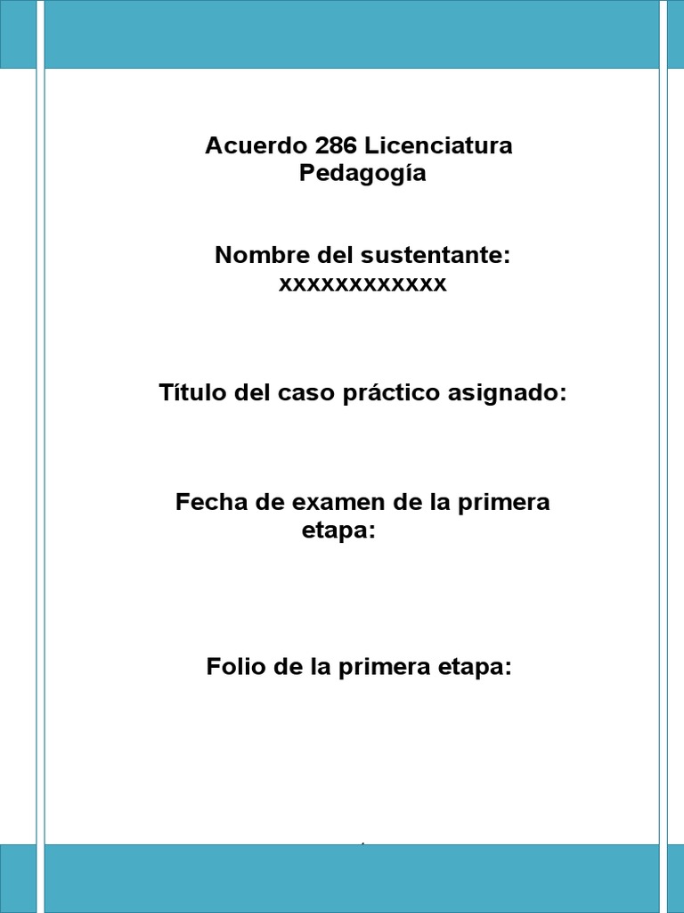 Presentación Caso Práctico Acuerdo 286 CENEVAL | PDF | Unión Europea | Conocimiento