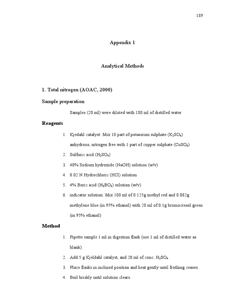 Appendix 1: Reagents | PDF | Colony Forming Unit | Mass Concentration ...