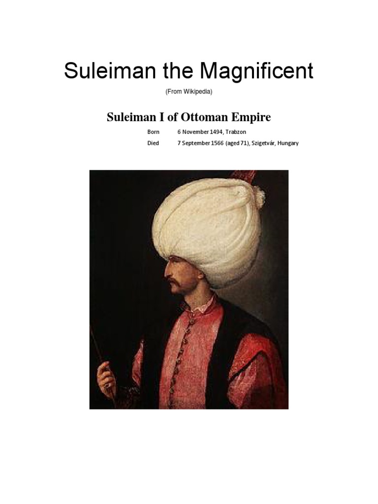 Suleiman The Magnificent | Ottoman Empire | Politics Of The Ottoman Empire