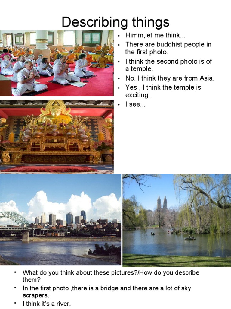 Describing Places Through Pictures | PDF | Art
