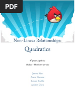 Angry Birds and Parabola Properties | PDF | Quadratic Equation ...