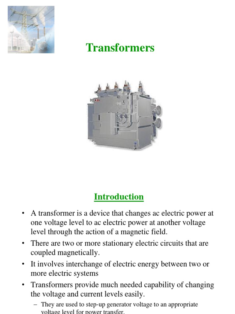 Lecture Transformers | PDF | Transformer | Electrical Impedance