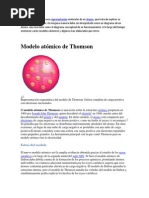 Modelo atómico de Nagaoka y Saturnino | PDF | Átomos | Núcleo atómico