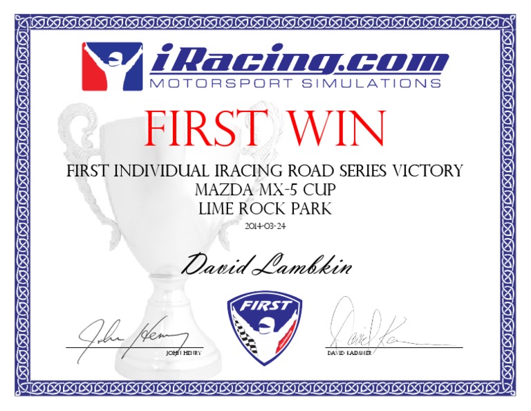 First Win: David Lambkin | PDF