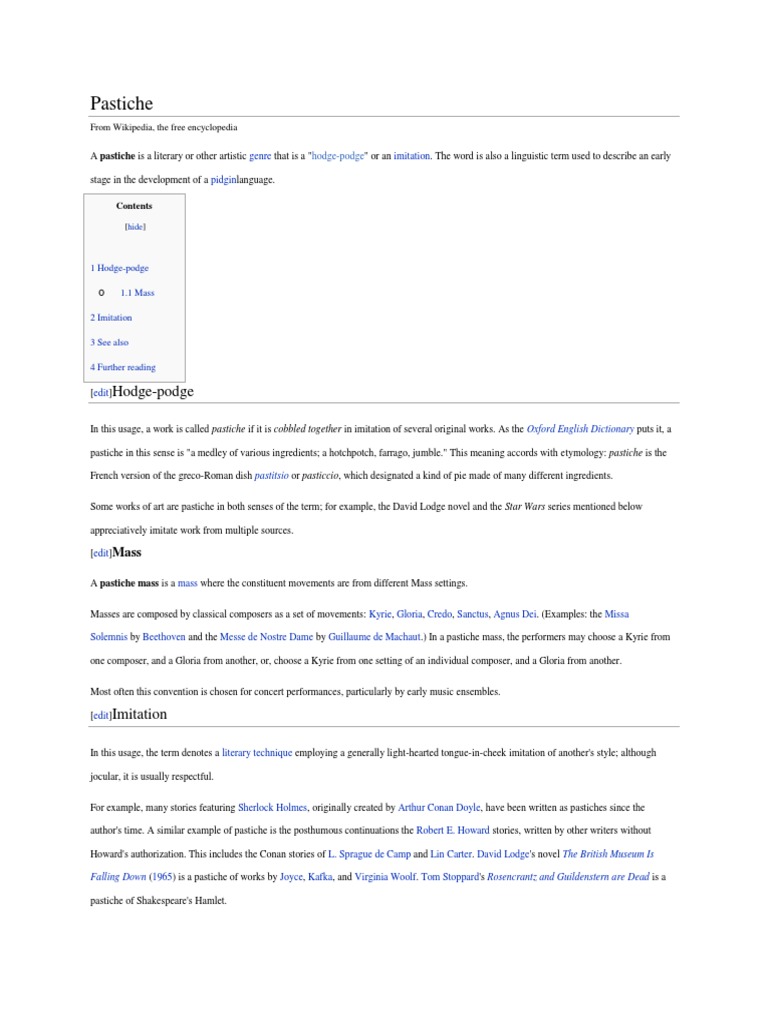 Pastiche and Parody | PDF | Parody | Poetry