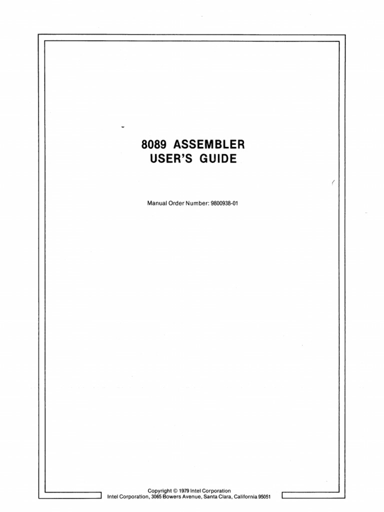 Assembler Users Guide Pdf Assembly Language Pointer Computer