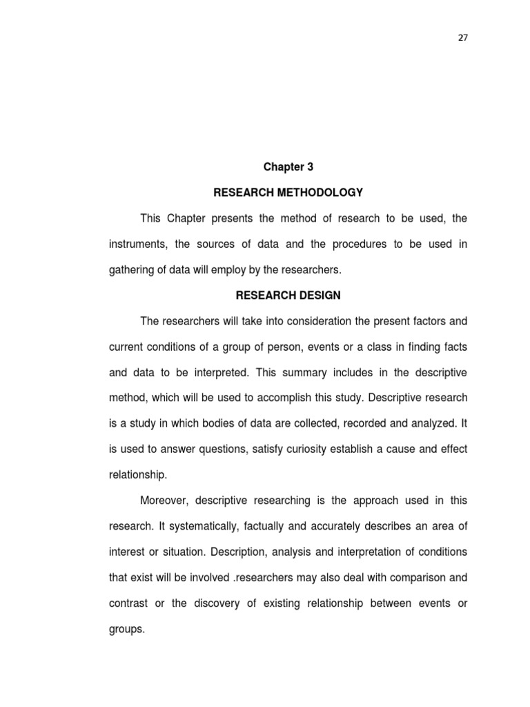Thesis - Chapter 3 | PDF | Questionnaire | Sampling (Statistics)