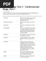 Cardiovascular Drug Chart | PDF | Heart Failure | Drugs