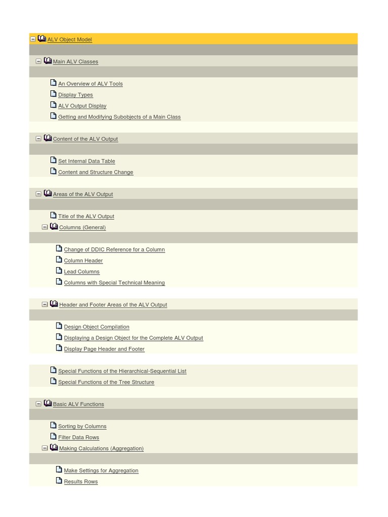 ALV Object Model 1 | PDF | Class (Computer Programming) | Icon (Computing)