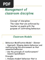 Models of Discipline | PDF | Reinforcement | Nonverbal Communication