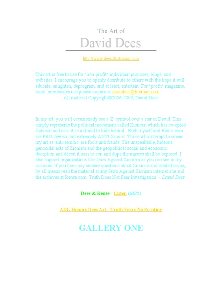 The Art of David Dees | PDF | Conspiracy | Deception