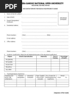 IGNOU MCOP-001 Project Proposal Form | PDF | Business | Art