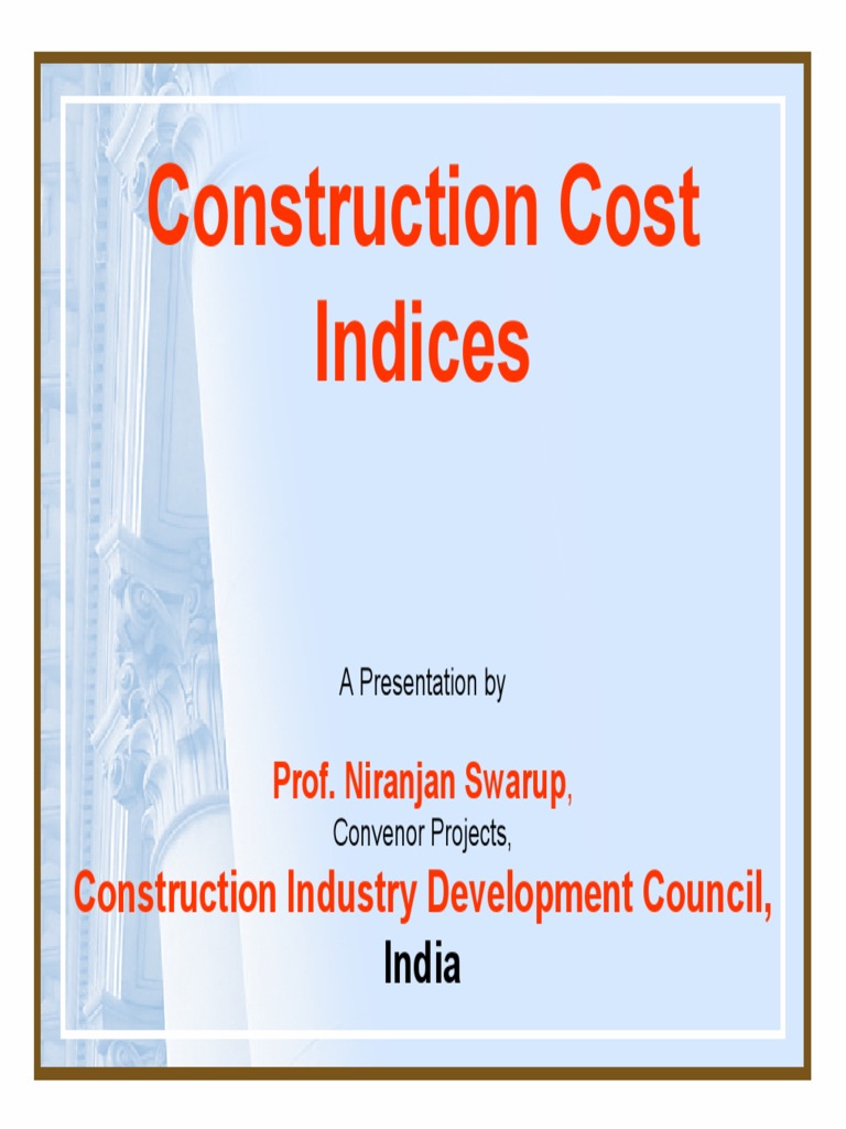 Understanding Construction Cost Indices | PDF