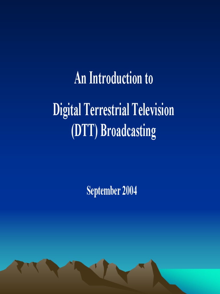 DTT | PDF | Digital Television | Television