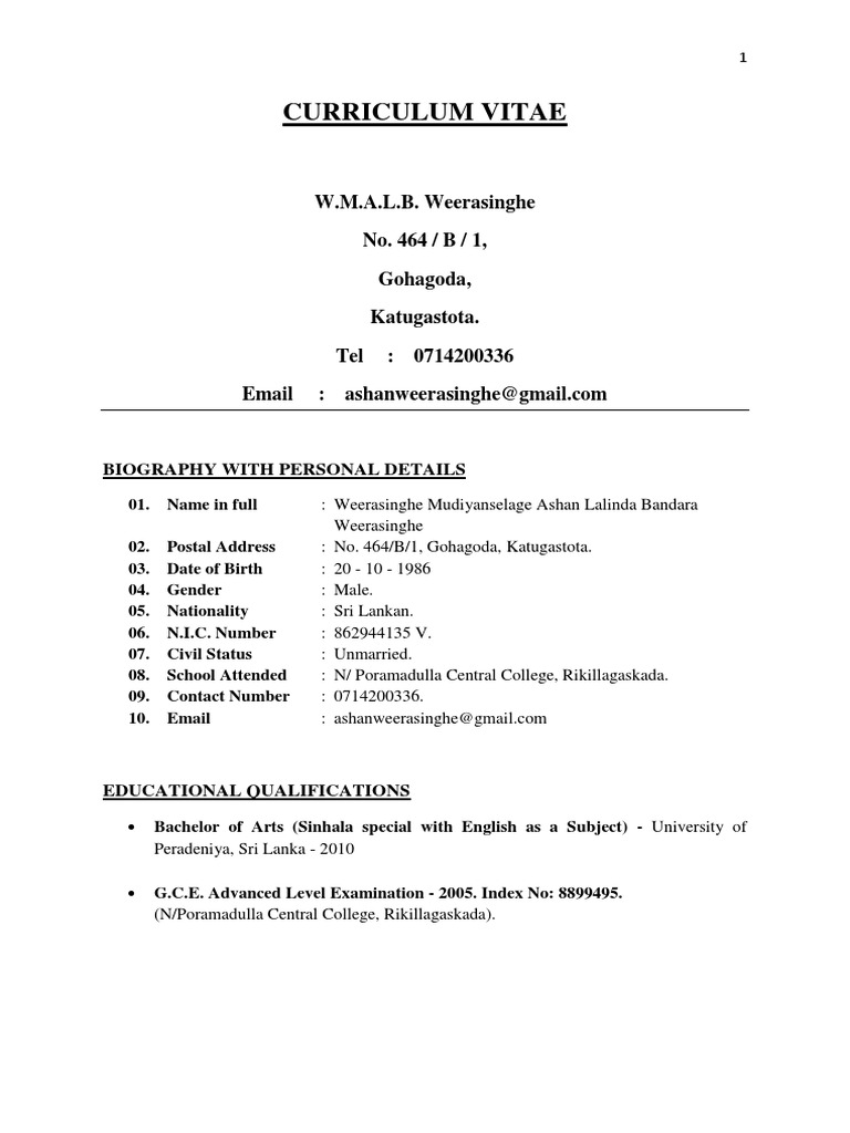 Ashan CV | PDF | Academia | Schools