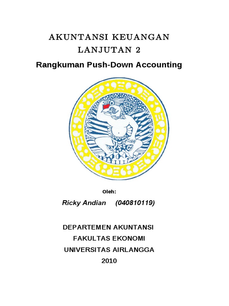 Push Down Accounting | PDF | Pengelolaan Keuangan & Uang