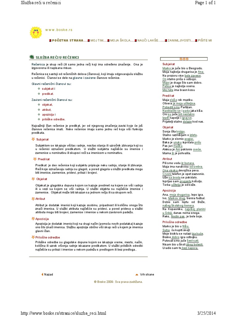Sluzba Reci | PDF