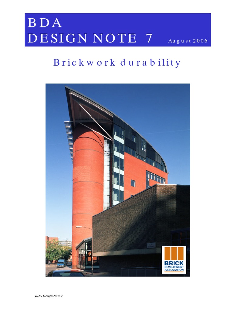 Brickwork Durability | PDF | Mortar (Masonry) | Brick