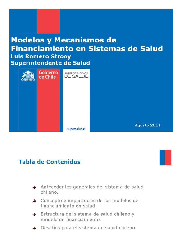 Modelos Salud en Chile | Chile | Sistema de salud