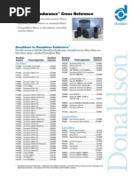 Equivalencias Filtros Donaldson | PDF | Filtration | Mining