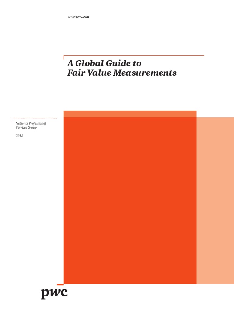 PWC Fair Value 2013 | PDF | Fair Value | International Financial ...