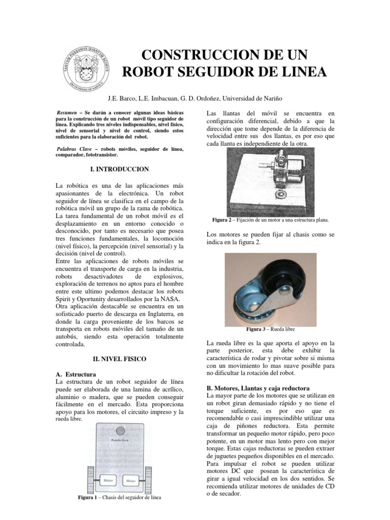 Robot Seguidor de Linea | PDF | Robot | Robótica