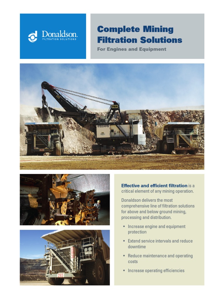 Equivalencias Filtros Donaldson | PDF | Filtration | Mining