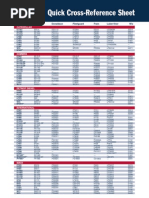 Donaldson Cross Reference