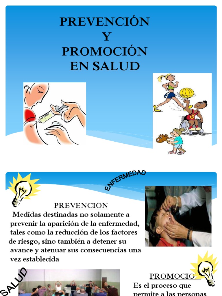 Importancia PrevenciÓn Y Promocion En Salud Salud Pública Promoción