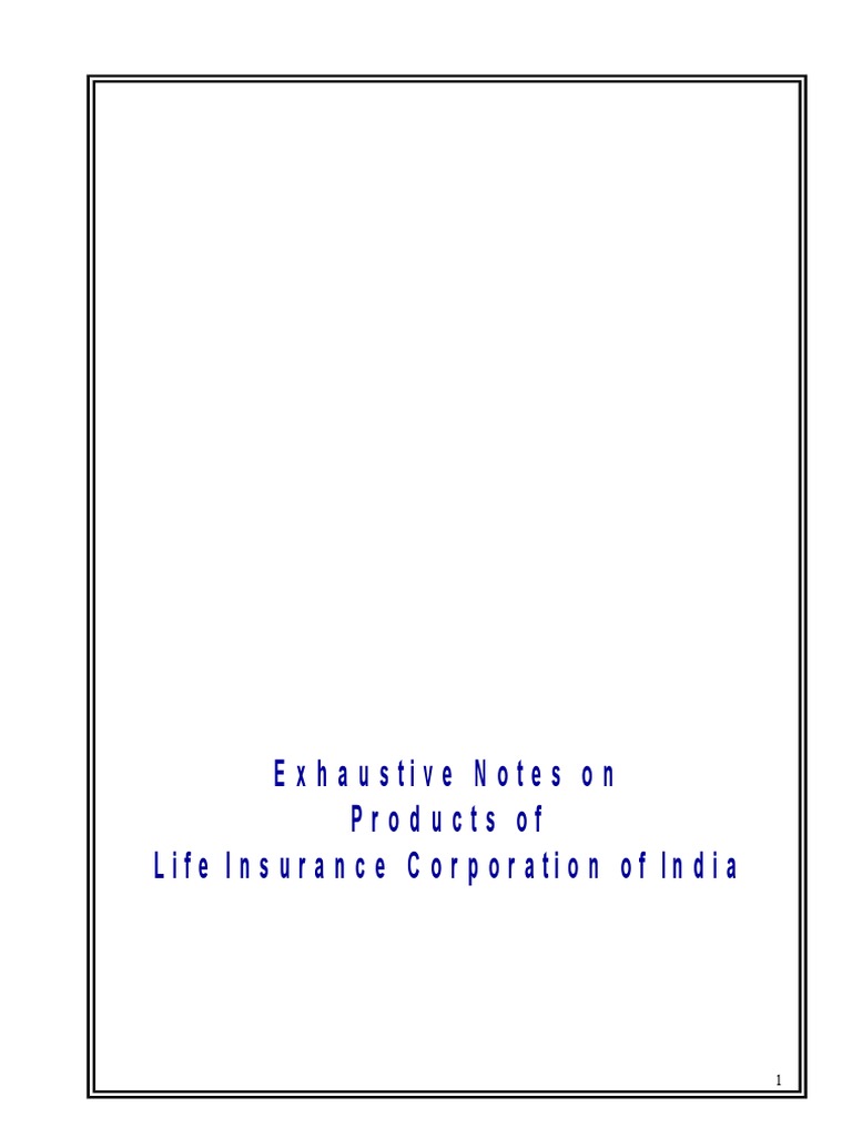 Lic Plan Booklet | PDF | Life Insurance | Life Annuity