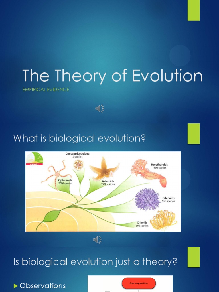 Evidence Supporting Evolution Theory | PDF