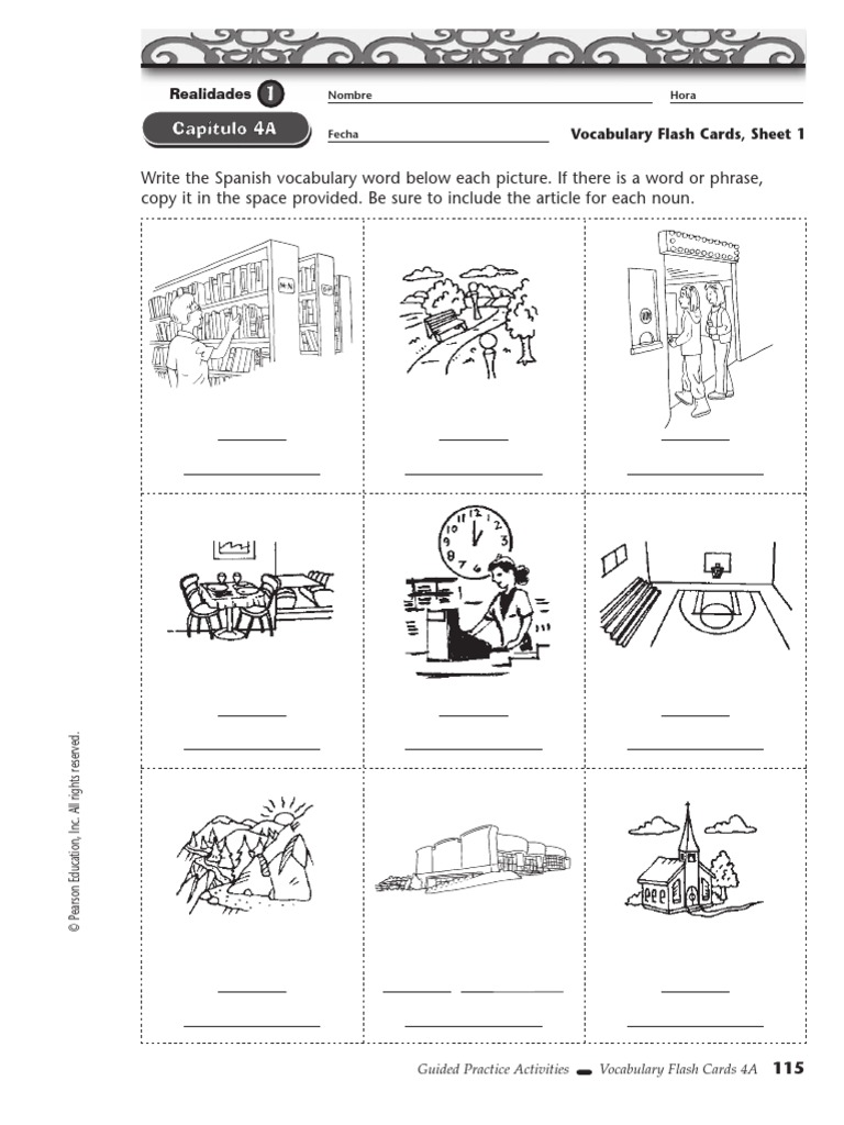 Guided 4A Packet Realidades | PDF | Artes del Lenguaje y Comunicación