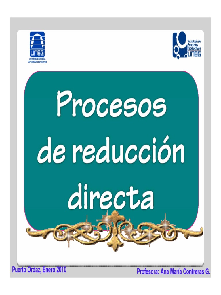 Procesos de Reducción Directa de Hierro | PDF | Hierro | Redox