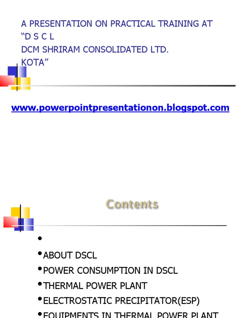 DSCL | PDF | Electric Generator | Boiler