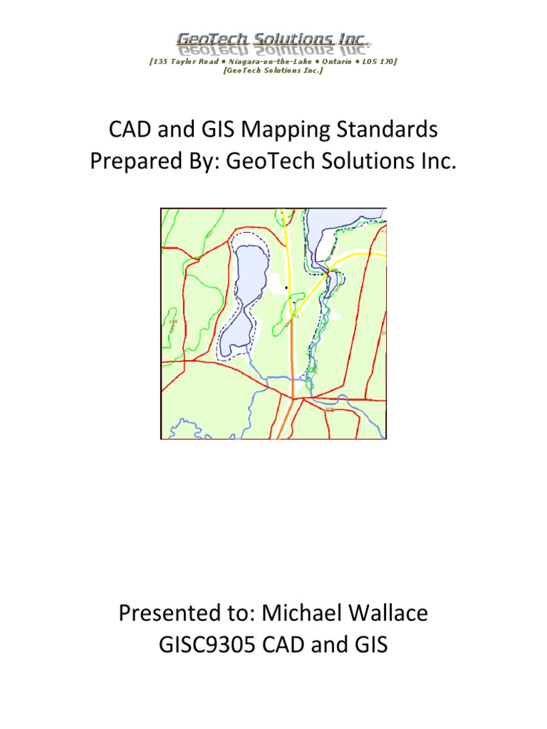 Gismappingstandardsincad | PDF | Auto Cad | Geographic Information System