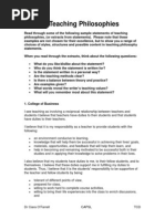 Sample Teaching Portfolio | PDF | Teachers | Learning