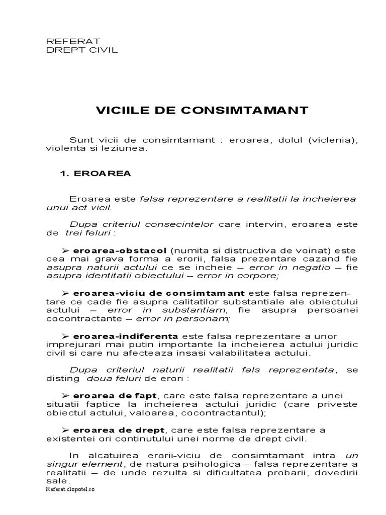 Viciile de Consimtamant | PDF