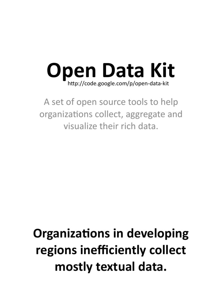 The ODK Project (Slides) | PDF | Android (Operating System) | Computing