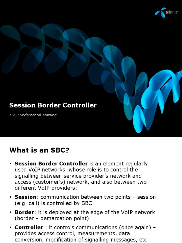 Session Border Controller | PDF | Session Initiation Protocol | Voice Over Ip