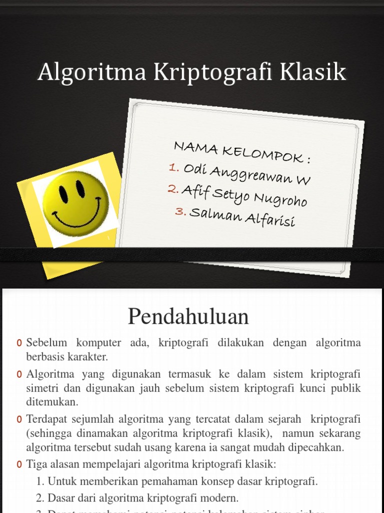 Algoritma Kriptografi Klasik | PDF