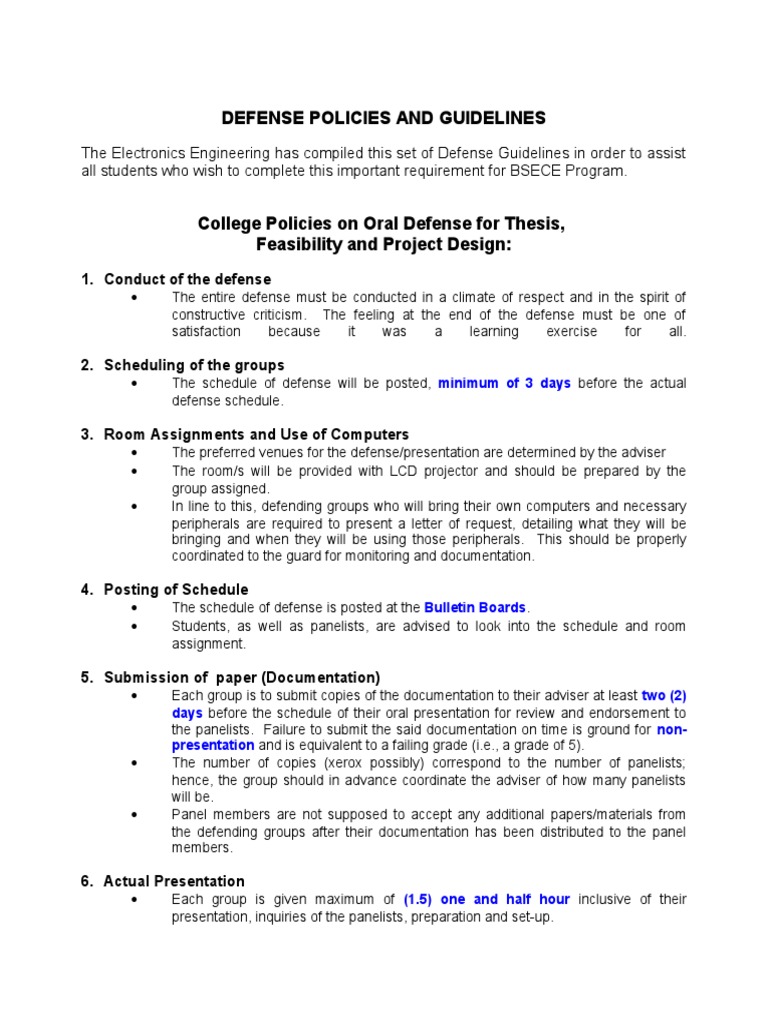Defense Policies and Guidelines | PDF | Government